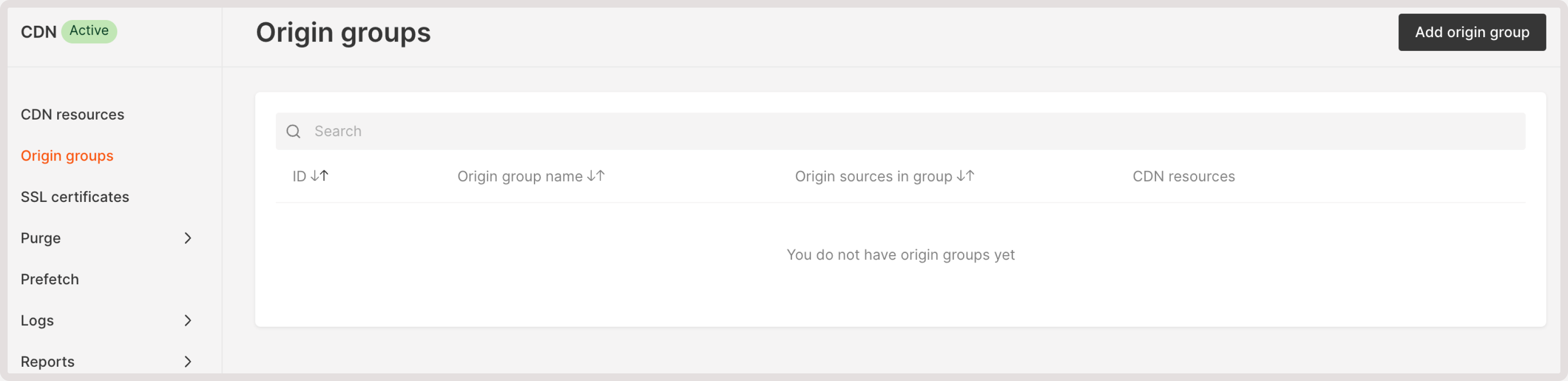 Origin group - CDB DOCUMENTATION