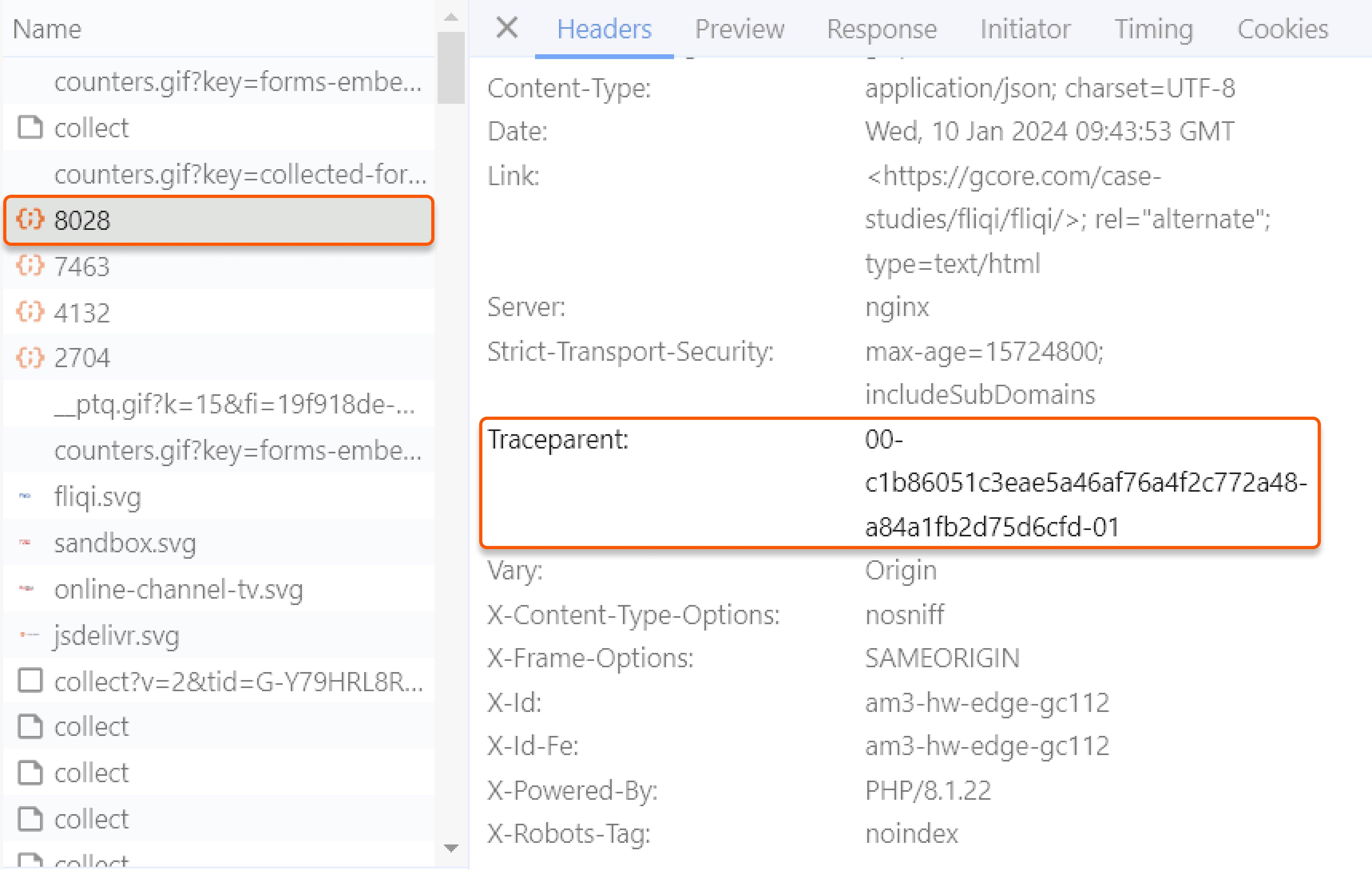 Traceparent - CDB DOCUMENTATION